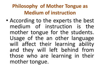 Shah medium of instruction | PPTX