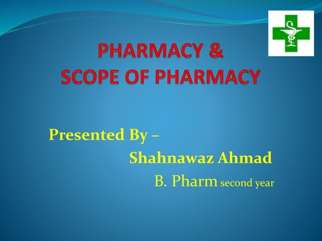Pharmacy and scope of pharmacy ppt | PPTX | Pharmaceutical Industry ...
