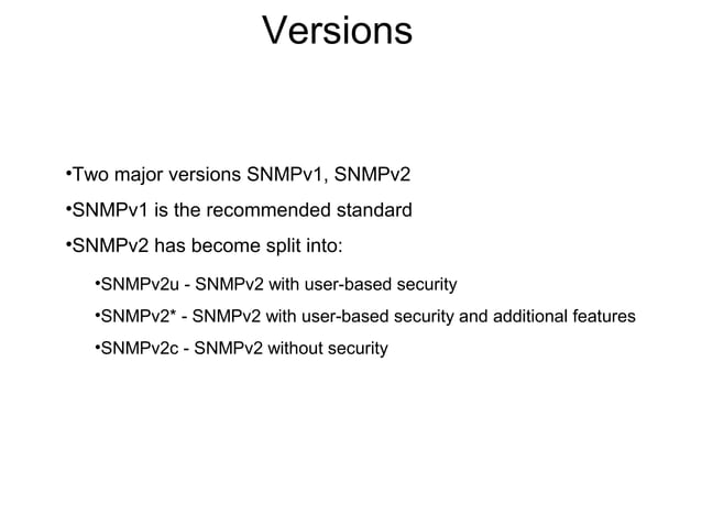 Slides of SNMP (Simple network management protocol) | PPT | Computer ...