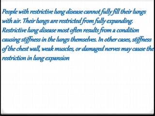 obstructive and restrictive lungs failure | PPTX