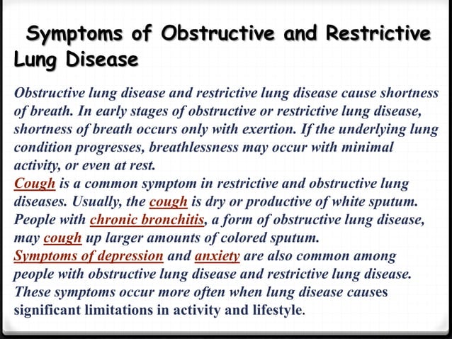 obstructive and restrictive lungs failure | PPT