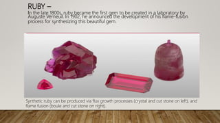 SYNTHETIC GEMSTONE | PPTX