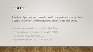 SYNTHETIC GEMSTONE | PPTX