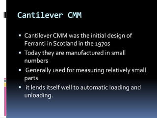 coordinate measuring machine | PPTX | Physics | Science