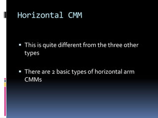 coordinate measuring machine | PPTX | Physics | Science