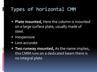 coordinate measuring machine | PPTX | Physics | Science