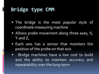 coordinate measuring machine | PPTX | Physics | Science