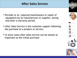 After sales service | PPT