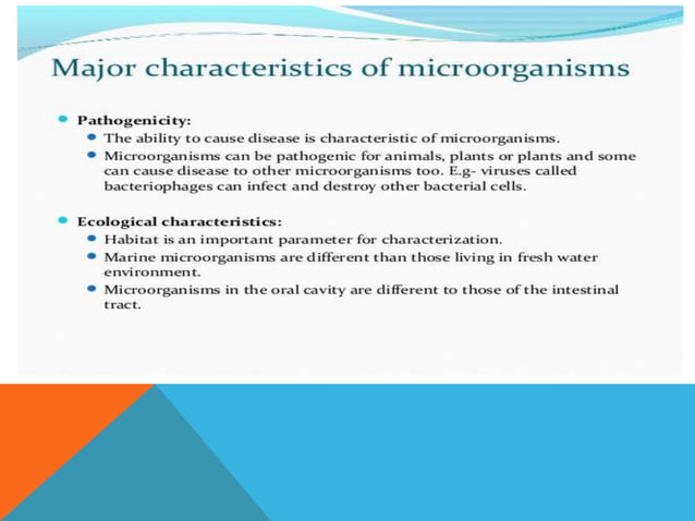 Characteristics of microorganism | PPTX