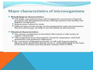 Characteristics of microorganism | PPTX