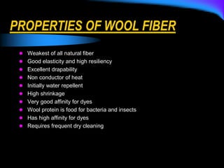 Properties Of Textile Fibers | PPTX