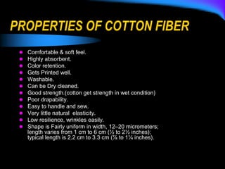 Properties Of Textile Fibers | PPTX