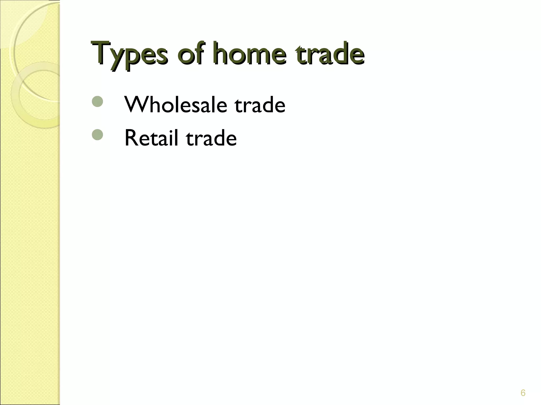 Types of trade and aid to trade | PPT
