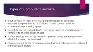 Computers Hardware and Software ( Modern Technology) | PPTX