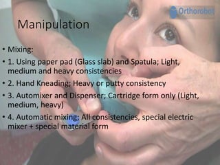 silicon impression material | PPTX