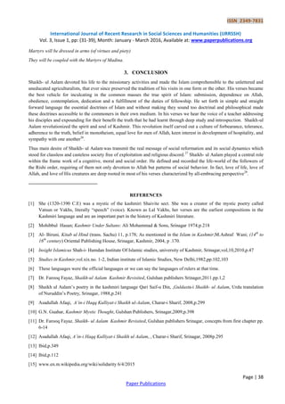Shaikh-Ul Aalam (1377-1438 C.E) In Search of Ideal Society in Kashmir ...