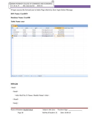 Advanced Java - Praticals | PDF
