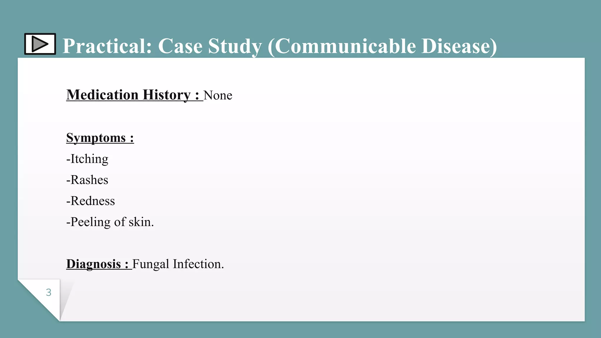 Case Study on Communicable Disease. | PPTX