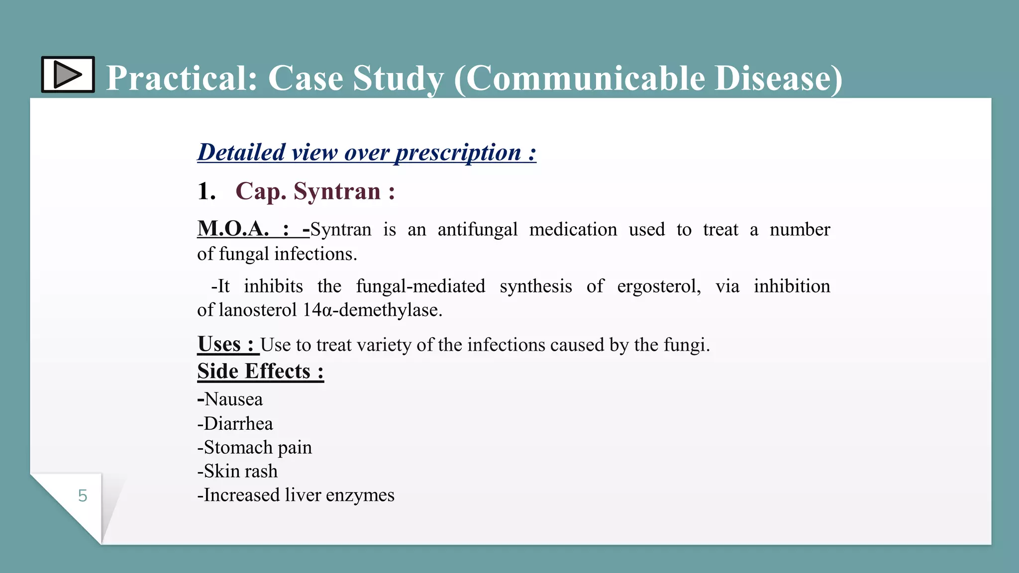 Case Study on Communicable Disease. | PPT