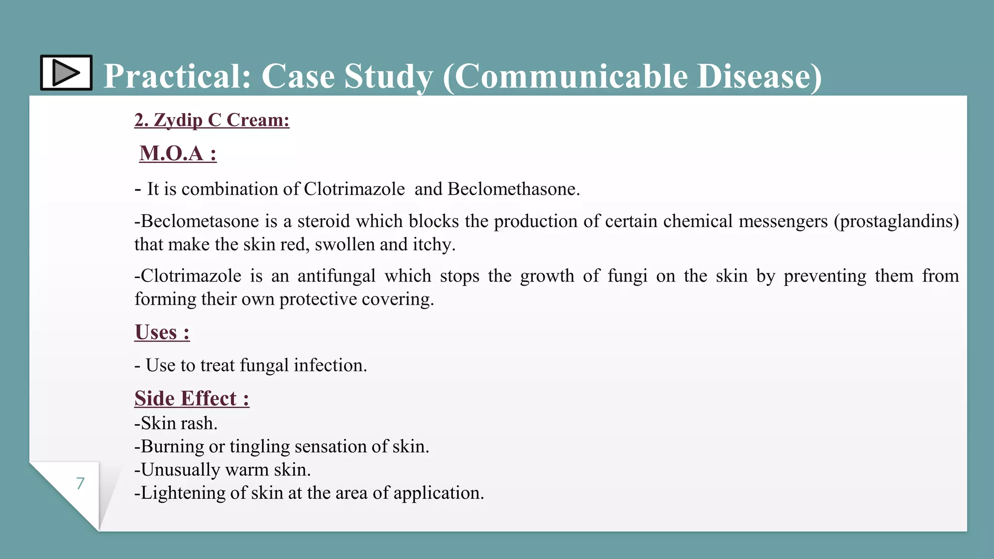 Case Study on Communicable Disease. | PPTX