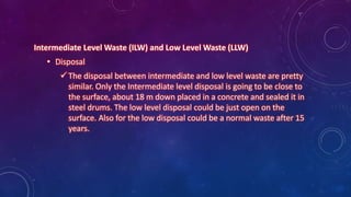 Nuclear waste disposal-geological importance | PPTX