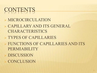 functions of capillaries and its permiability-ayurveda-panchakarma ...