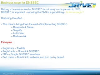 ION Mumbai - Shailesh Gupta: Business Case for IPv6 and DNSSEC | PPT
