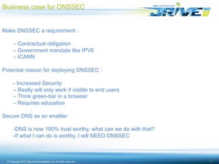 ION Mumbai - Shailesh Gupta: Business Case for IPv6 and DNSSEC | PPT