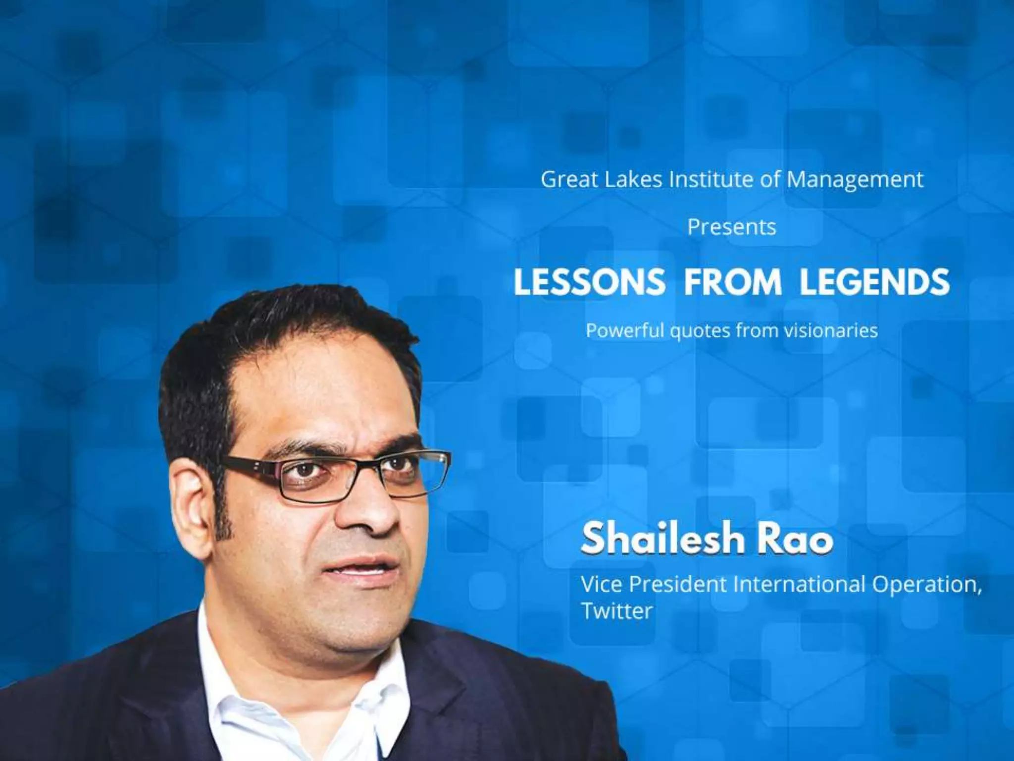 Shailesh Rao, VP (International Operations), Twitter talks about the ...