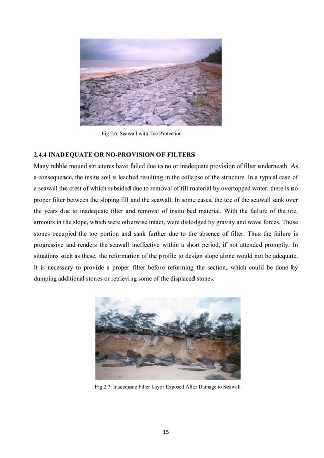Design of Rubble Mound Seawall | PDF | Geography | Science