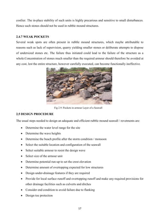 Design of Rubble Mound Seawall | PDF