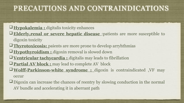 Digitalis toxicity.pptx kd tripathi conte | PPTX | Heart and Cardiovascular Diseases | Diseases ...