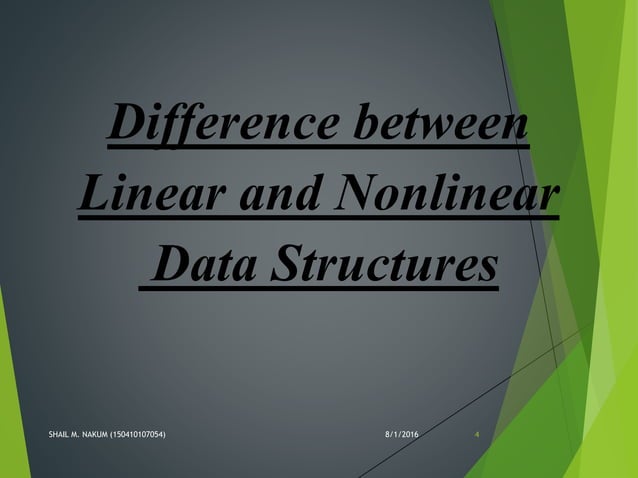 TYPES DATA STRUCTURES( LINEAR AND NON LINEAR).... | PPT TYPES DATA STRUCTURES( LINEAR AND NON LINEAR).... | PPT