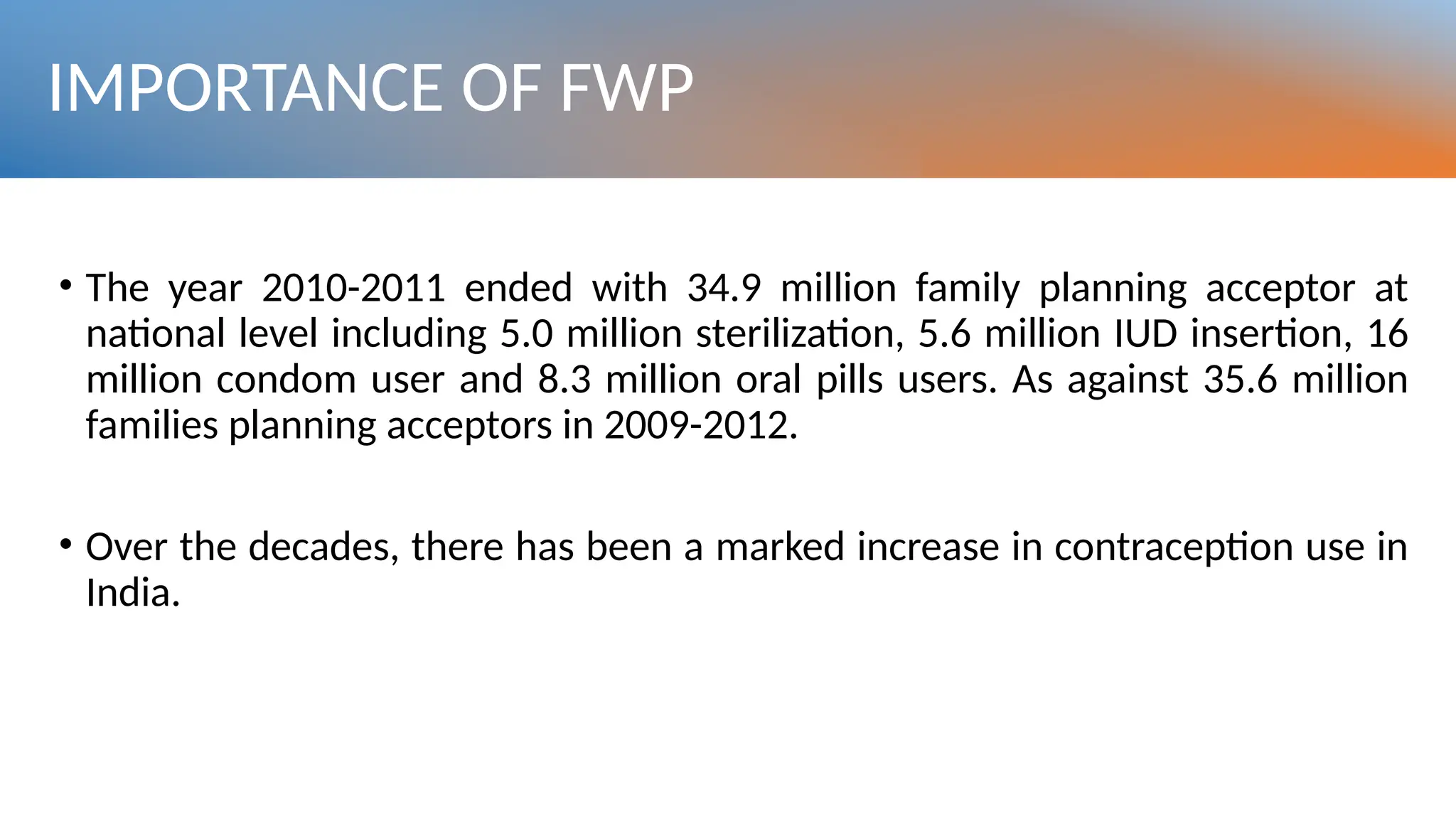 National family welfare programme | PPTX