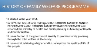 National family welfare programme | PPTX