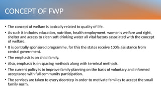National family welfare programme | PPTX