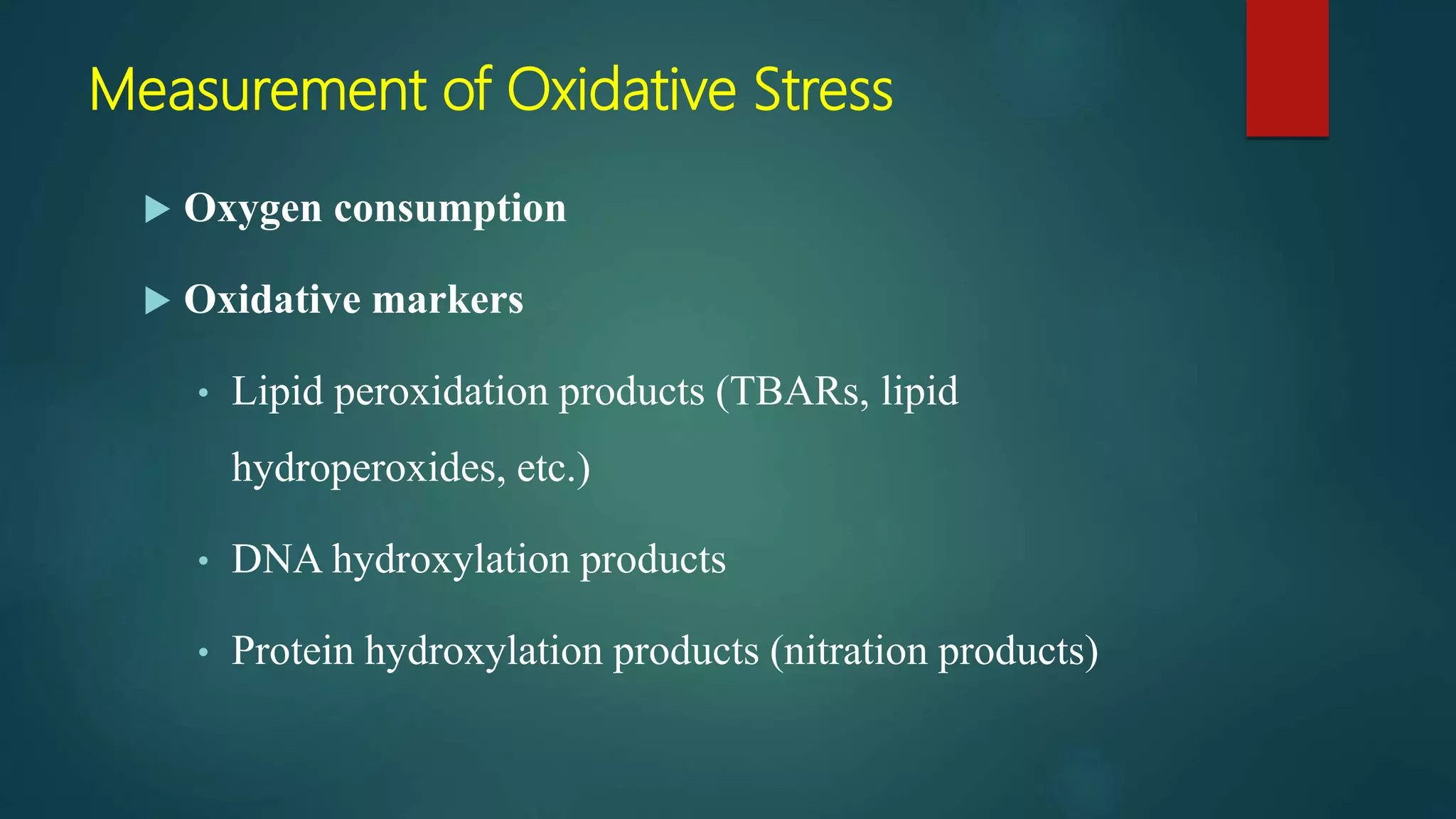 oxidative stress | PPTX