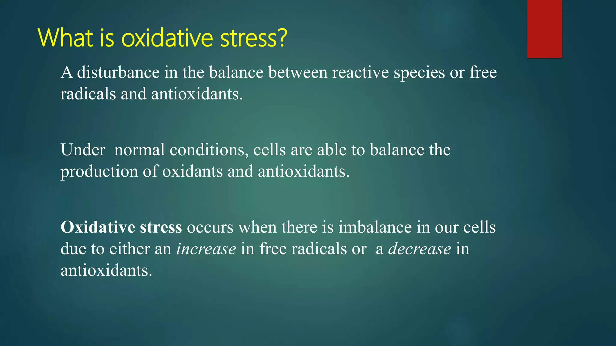 oxidative stress | PPTX