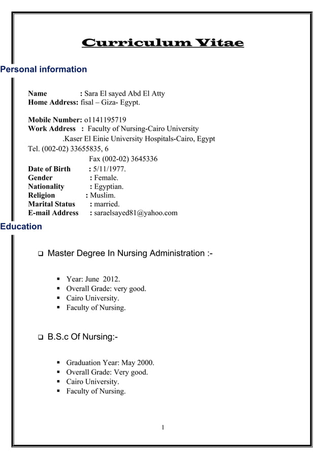 Shaimaa ali. cv | DOC