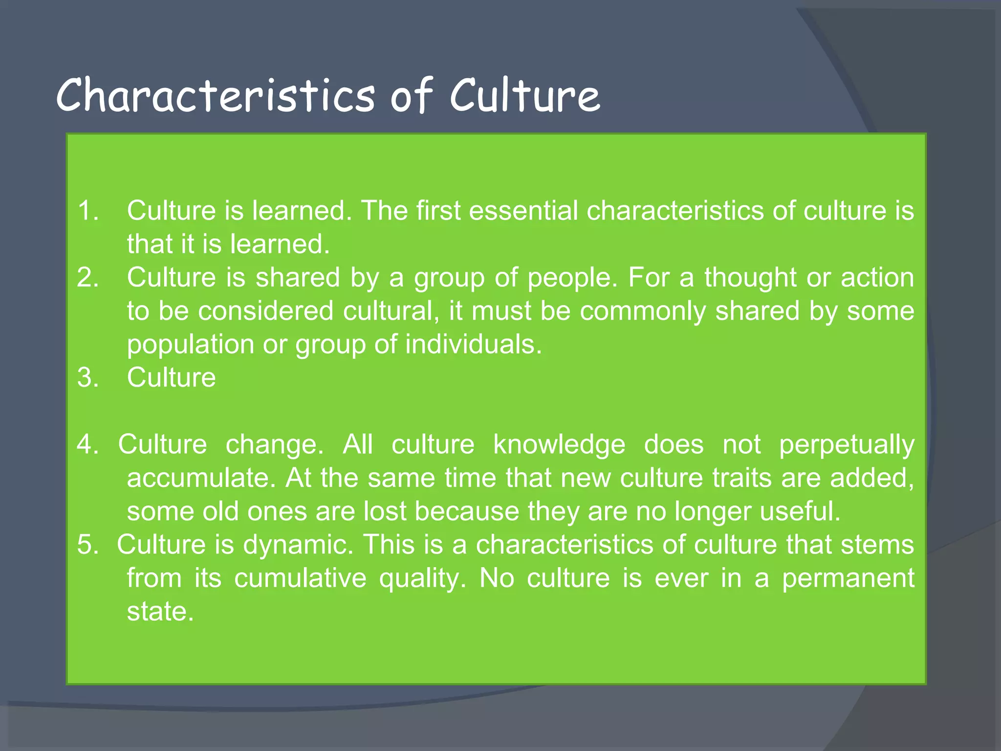 Culture | PPT