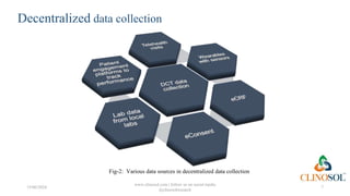 Transitioning to Decentralized Data Collection (DDC) for Site Burden ...