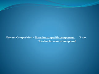 percent composition of compounds | PPTX