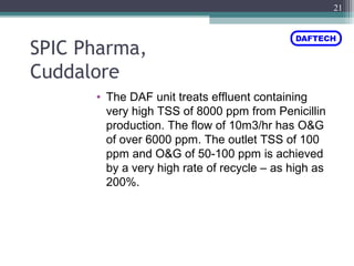 Dissolve air flotation technology to treat highly polluted wastewater | PPT