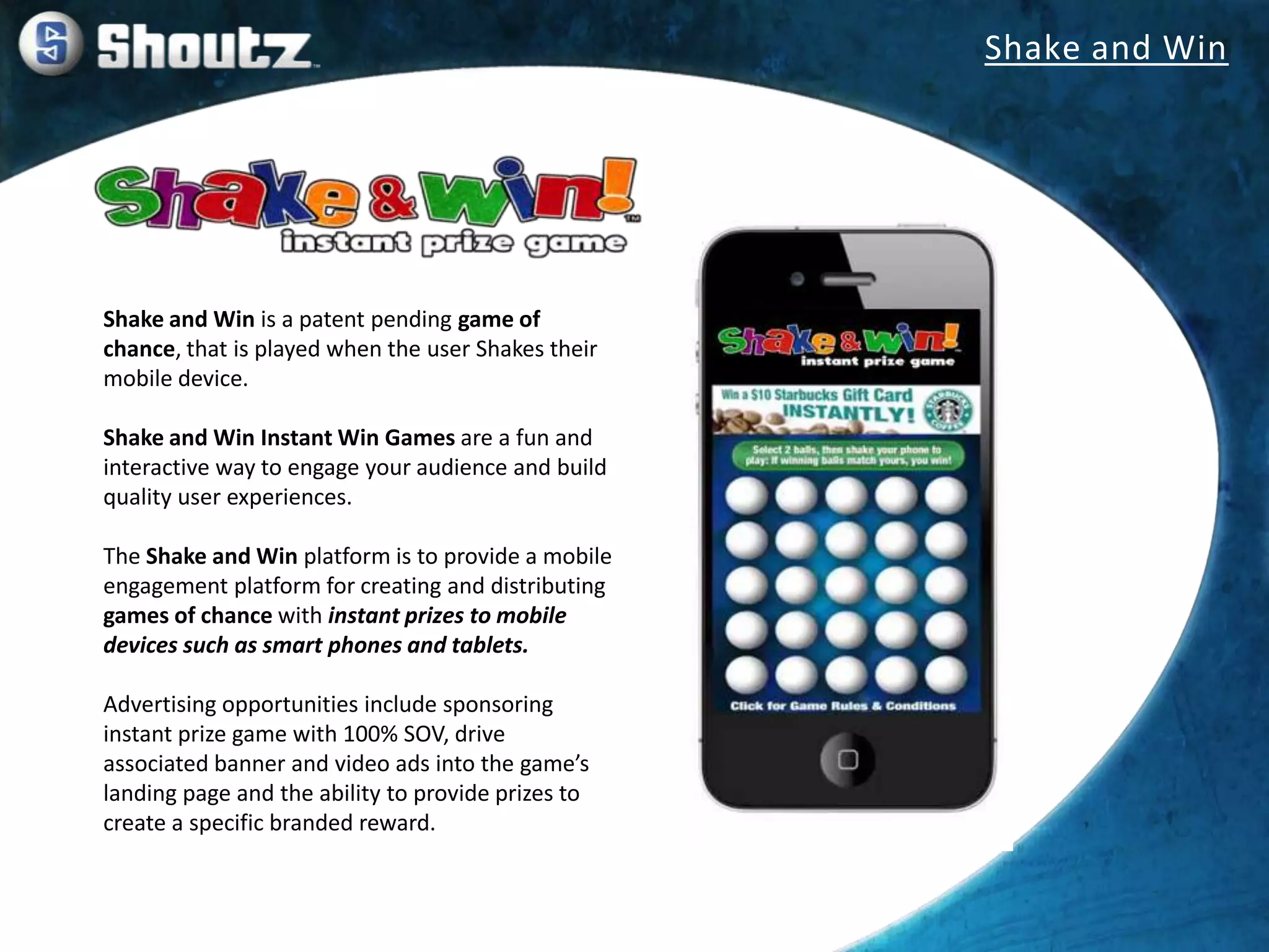 Shake andwinppt | PPT