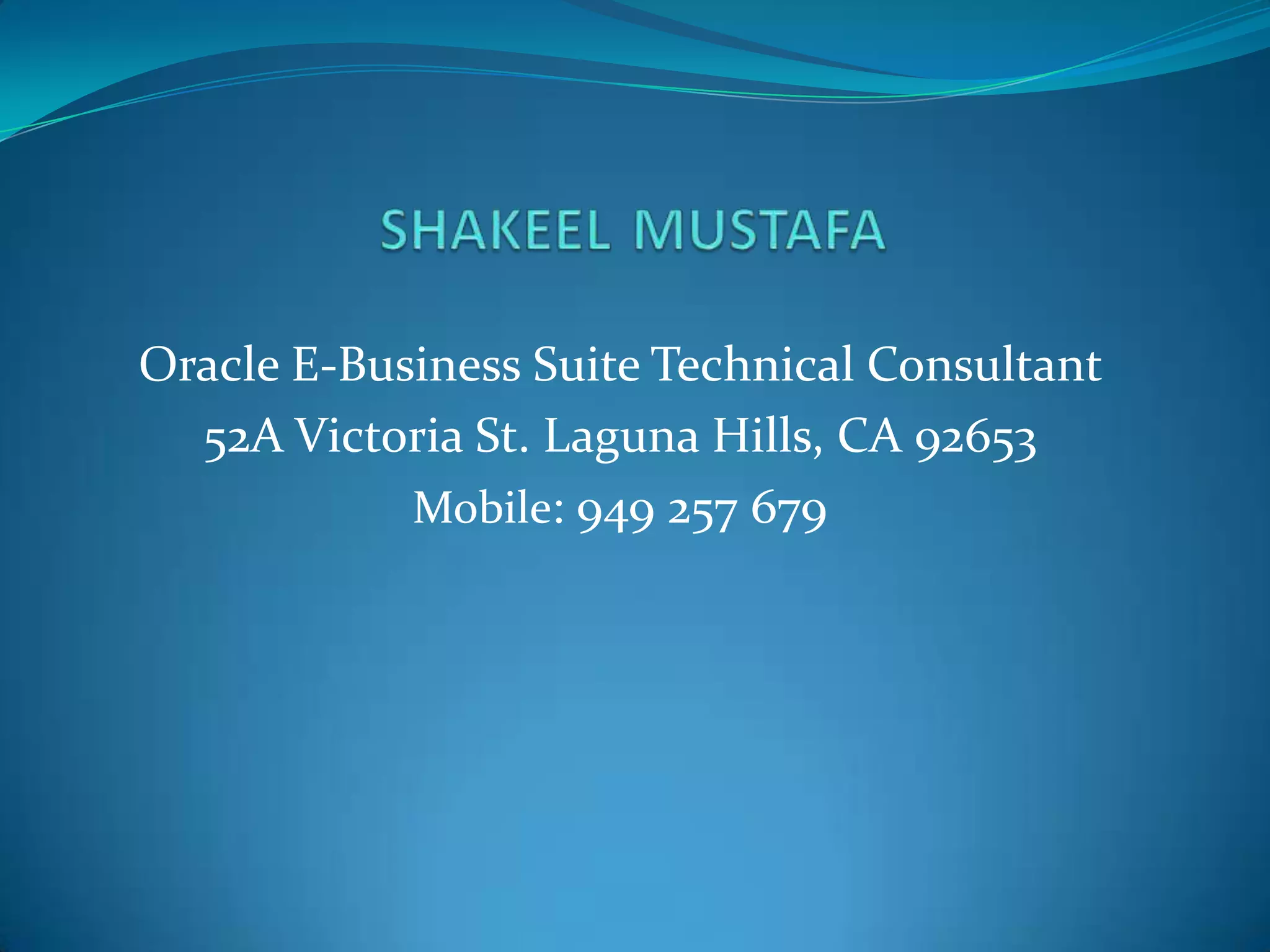 Shakeel mustafa | PPT