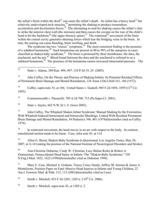 Shaken Baby Law Review Ssrn Id1494672 | PDF