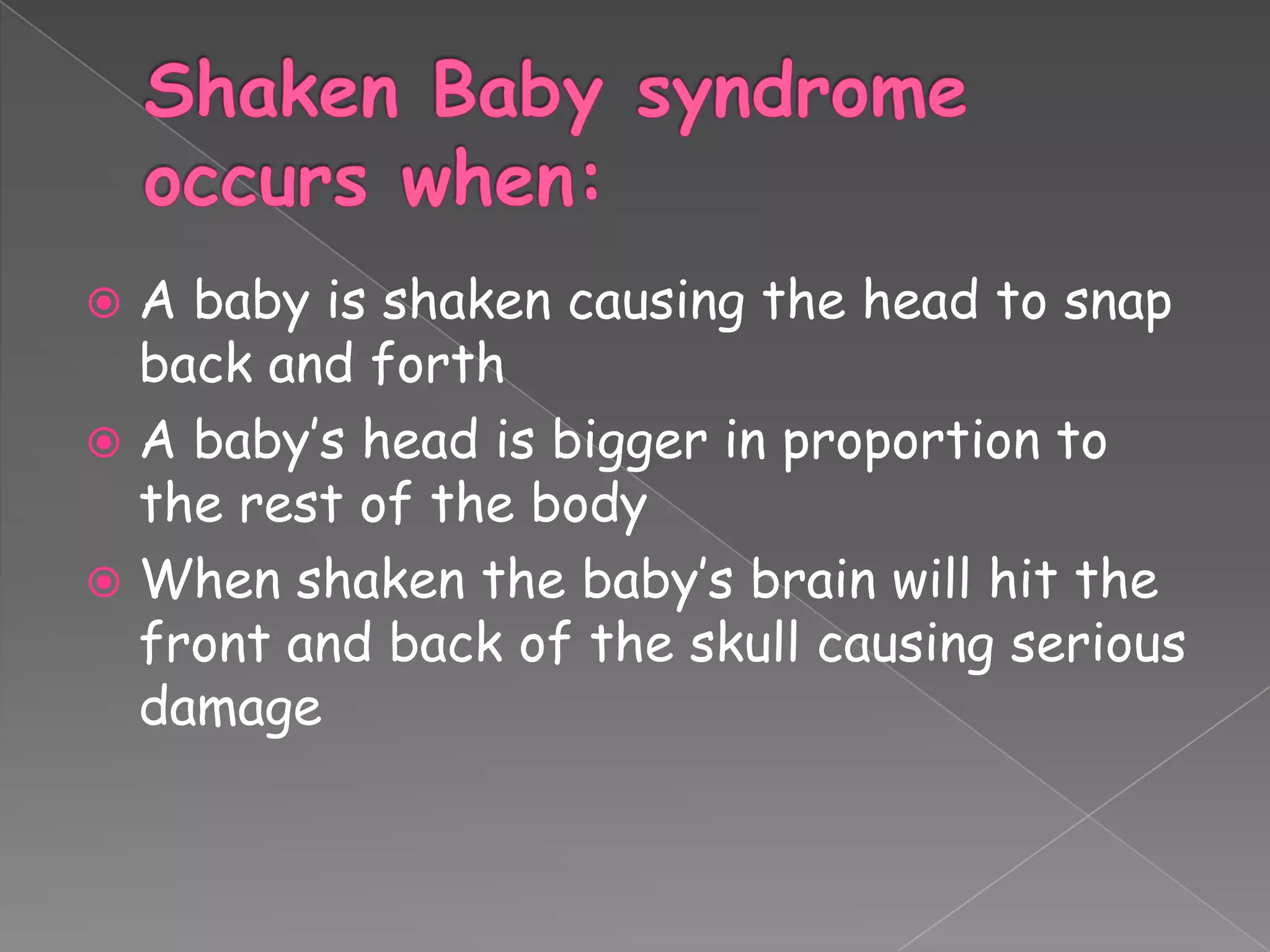 Shaken baby syndrome | PPTX