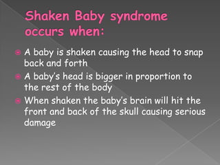 Shaken baby syndrome | PPTX