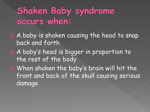 Shaken baby syndrome | PPTX