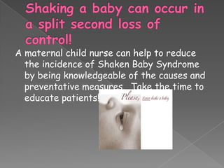 Shaken baby syndrome | PPTX